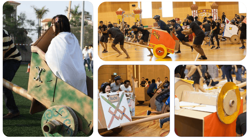 Warrior Wagon Team building Activity - Clusterout